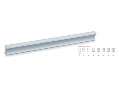 China Classical Aluminium Pull Handle 64mm 96mm 128mm for Furniture Cabinet Hardware with Corrosion Resistance for sale