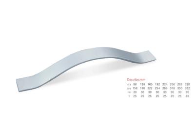 China OEM ODM Aluminum Furniture Handles with 64-1056mm Hole Pitch, Anti-Rust Surface Treatment for Cabinet Doors for sale