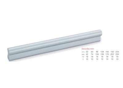 China Aluminum Alloy Long Door Pull Handle 128-1056mm Hole Pitch Corrosion Resistant for sale