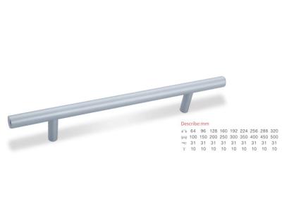 China Aluminum Pull Handles 96mm to 320mm Hole Pitch Smooth Surface for Cabinet Door for sale