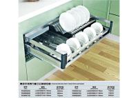 China 304 Stainless Steel Kitchen Utensil Storage Rack 270x165x225mm with Adjustable Shelves and Chrome Finish for sale