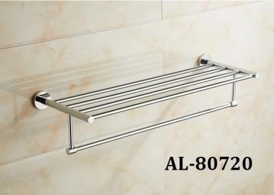 China Brass Bathroom Accessories Set Glass Shelf Towel Rack Wall Mounted Chrome Satin for sale