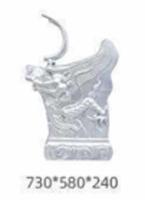 China 50x50 65x65 Decorative Square Base Aluminum Round Fence Post Caps for sale