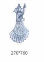 China Aluminum Fence Ornaments Decorative Post Caps for Garden Gate Railing 2 Inch for sale