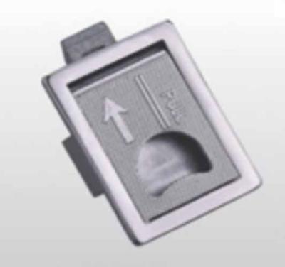 China Stainless Steel Invisible Rotary Cabinet Door Handle 32mm Hole Center Concealed Pull for sale