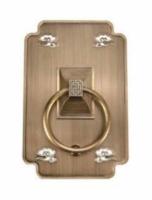 China Brass Double Door Villa Gate Handle Chinese Style Sliding Door Pull Handle Bronze Color 200mm for sale
