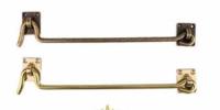 China Brass Wooden Window Fixing Hook with Windproof Support Rod 100mm for Chinese Door Accessories for sale