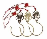 China Brass Wooden Window Fixing Hook with Windproof Support Rod 100mm for Chinese Door Accessories for sale