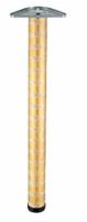 China Adjustable Stainless Steel Table Legs 300mm Heavy Duty Furniture Support Column Round Base for sale