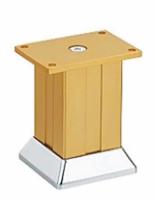 China Adjustable Aluminum Alloy Cabinet Feet Square Furniture Legs 100mm Heavy Duty Support for sale
