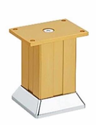 China Adjustable Aluminum Alloy Cabinet Feet Square Furniture Legs 100mm Heavy Duty Support for sale