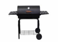 China OEM Round Barrel Charcoal BBQ Grill with Side Panels 3-in-1 Cooking Modes for sale