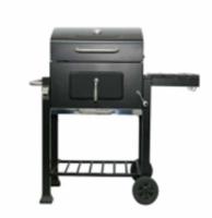 China Barrel Roast Chicken Charcoal Grill 370 sq in Steel Outdoor Barbecue with Adjustable Height for sale