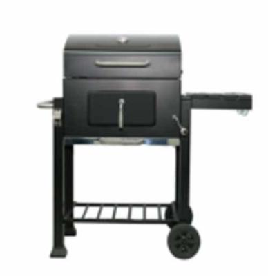China Barrel Roast Chicken Charcoal Grill 370 sq in Steel Outdoor Barbecue with Adjustable Height for sale