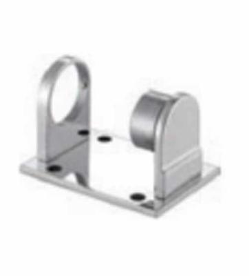 China SS304 Round Tube Post Base Plate Brackets Stainless Steel Balustrade Mounting Fittings 38mm 42mm for sale