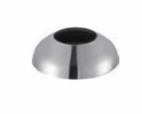 China Stainless Steel Universal Pipe Base Wardrobe Hardware Thickened Hanger Rail 16mm Spherical Flange for sale