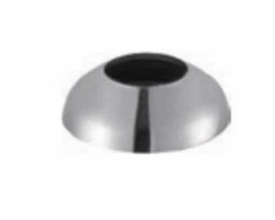 China Stainless Steel Universal Pipe Base Wardrobe Hardware Thickened Hanger Rail 16mm Spherical Flange for sale