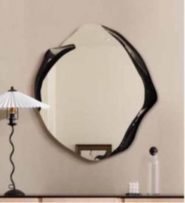 China Handmade Irregular Gold Frame Wall Mirror 4mm Thick Modern Art Deco Home Decor for sale