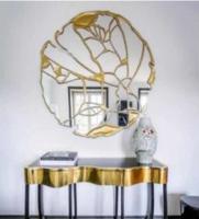 China Durable Reusable Adjustable Aluminum Mirror Convenient Irregular Shape Home and Hotel Decor for sale