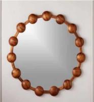 China Irregular Pink Resin Cloud Makeup Mirror 20cm Round Vanity Mirror for Daily Use for sale