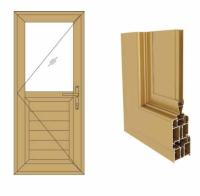 China 900 798 Series Aluminum Window Profile Frame 6000 Series Alloy 0.4mm Wall Thickness for sale