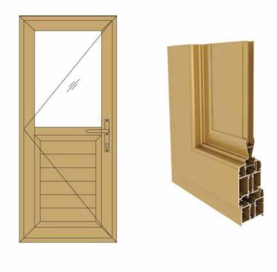 China 900 798 Series Aluminum Window Profile Frame 6000 Series Alloy 0.4mm Wall Thickness for sale