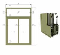 China Aluminum Window and Door Profile 6063 Grade 1.0mm Thickness 6m Length from Zhejiang China for sale