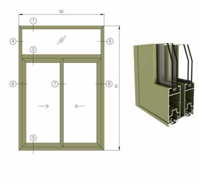 China Aluminum Window and Door Profile 6063 Grade 1.0mm Thickness 6m Length from Zhejiang China for sale