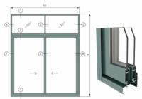 China Latest design sound proof temper double glazed single track aluminum profile for sale