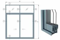 China Aluminum Glass Folding Patio Doors 6063 T5 Energy Saving Bifold Exterior Door Profiles for sale