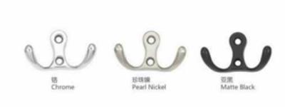 China Zinc Alloy Clothes Hook for Wardrobe Furniture Hardware Modern Hanging 50mm for sale