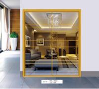 China Aluminum Sliding Glass Door with Steel Frame Double Layer Tempered Glass for Patio Terrace Balcony Entrance for sale