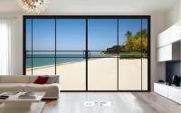China GRH Hurricane Proof Aluminum Sliding Doors 2000mm Width Impact Resistant Patio Glass Door for sale