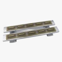 China Aluminum Metallic Antique Bronze Glass Door Pull Handle for sale