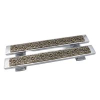 China Aluminum Metallic Antique Bronze Glass Door Pull Handle for sale