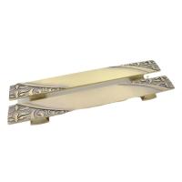 China Aluminum Pull Handles 0.5 Inch Thickness Foil Paper CPL Wrapped Modern Cabinet Door Hardware for sale