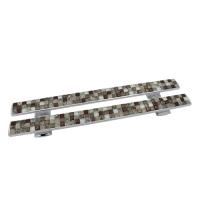 China Aluminium Door Pull Handle Smooth Finish Easy Installation M4x25mm Screws 0.5 Inch Thickness for sale