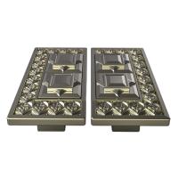 China GRH Aluminium Door Pull Handle 0.5 Inch Thickness M4 Screw for Modern Interiors Commercial Use for sale