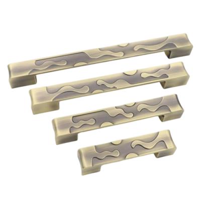 China Aluminium CPL Wrapped Door Pull Handle 0.5 inch Thick Modern Design for Office Entrance for sale