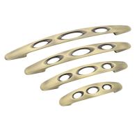 China Aluminium CPL Wrapped Door Pull Handle 0.5 inch Thick Modern Design for Office Entrance for sale
