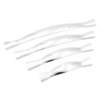 China Aluminium CPL Wrapped Door Pull Handle 0.5 inch Thick Modern Design for Office Entrance for sale