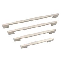 China GRH 0.5 Inch Thickness Aluminium Door Pull Handles M4x25 Screw for Office Hotel Residential Doors for sale