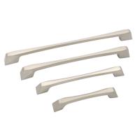 China Modern Square Solid Aluminum Cabinet Handles Matt Black Drawer Pulls 10mm to 30mm Width for sale