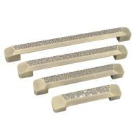 China Modern Square Solid Aluminum Cabinet Handles Matt Black Drawer Pulls 10mm to 30mm Width for sale