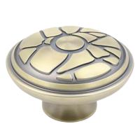 China GRH Brushed Nickel Aluminum Cabinet Handle 0.5 inch Thick Furniture Pull for Drawers and Doors for sale