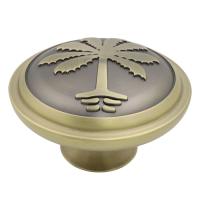 China GRH Brushed Nickel Aluminum Cabinet Handle 0.5 inch Thick Furniture Pull for Drawers and Doors for sale