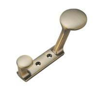 China Metal Vintage Double Towel Coat Hook Wall Mount Black Rustic Coat Hook for sale