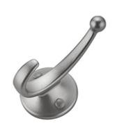 China Metal Vintage Double Towel Coat Hook Wall Mount Black Rustic Coat Hook for sale