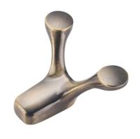 China Modern Black Wall Mounted Hanger Hooks Zinc Coat Hooks for sale