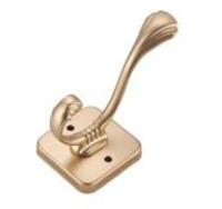 China Decorative Wall Mounted Coat Hook Zinc Alloy Hanger for Bedroom Bathroom 5 Pack for sale